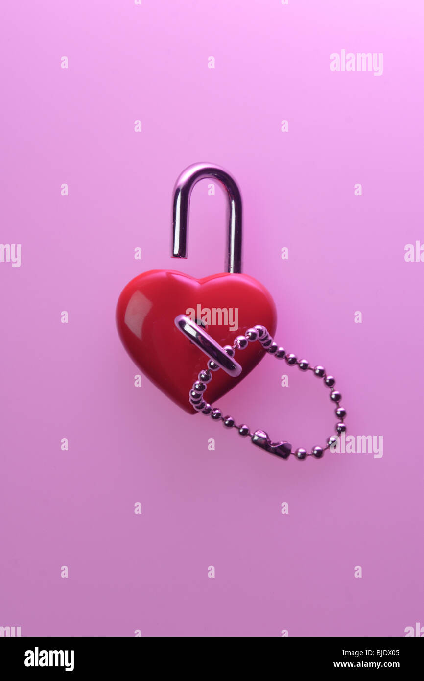 heart shaped lock with key Stock Photo - Alamy