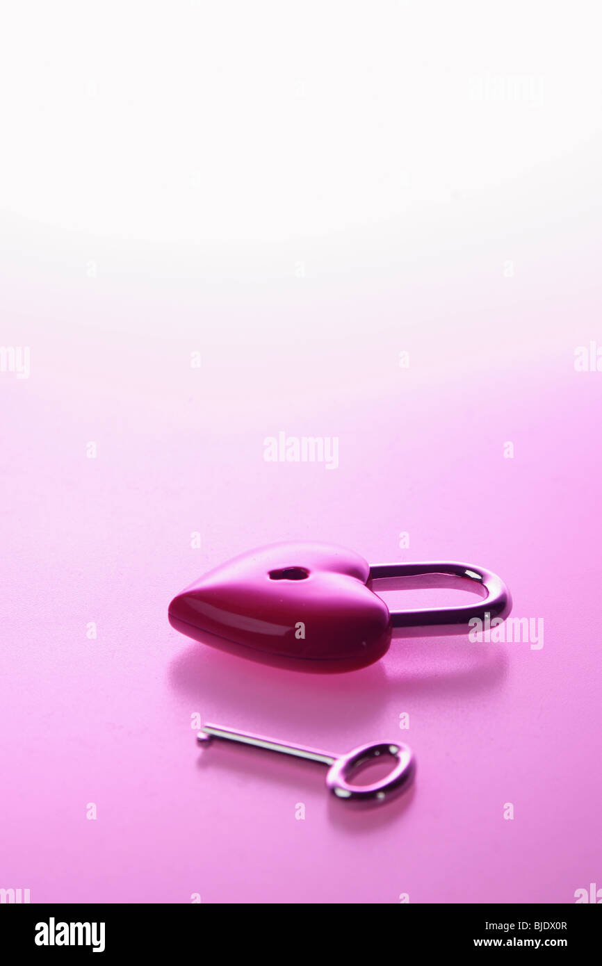 Heart shaped key and lock hi-res stock photography and images - Alamy
