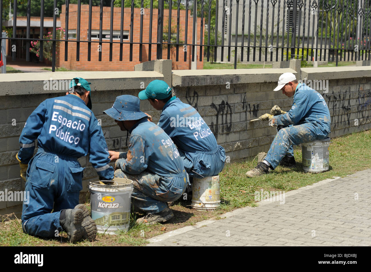 Painting over covering graffiti hi-res stock photography and images - Alamy