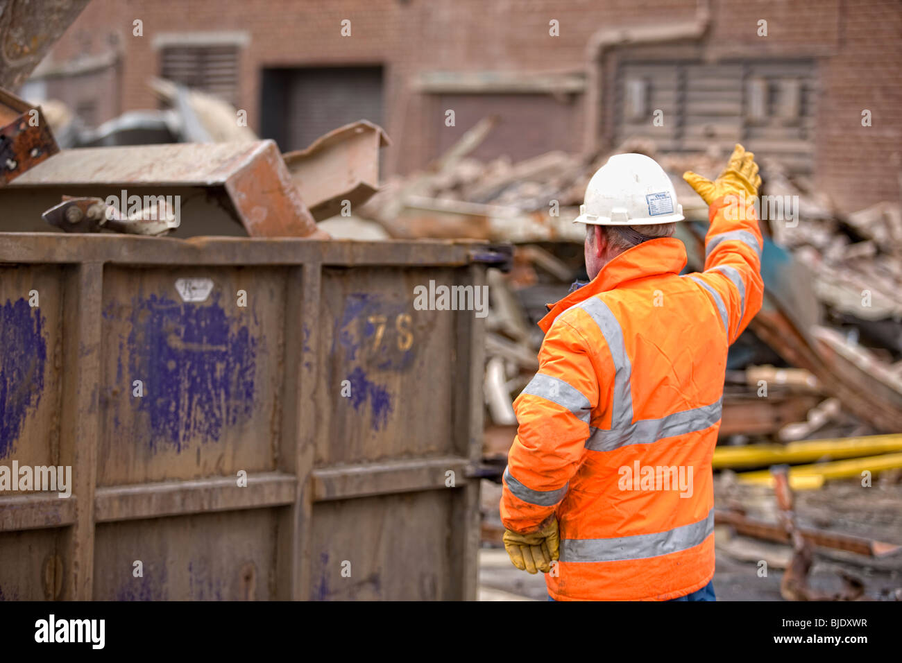 Demolition squad destroy old building hi-res stock photography and ...