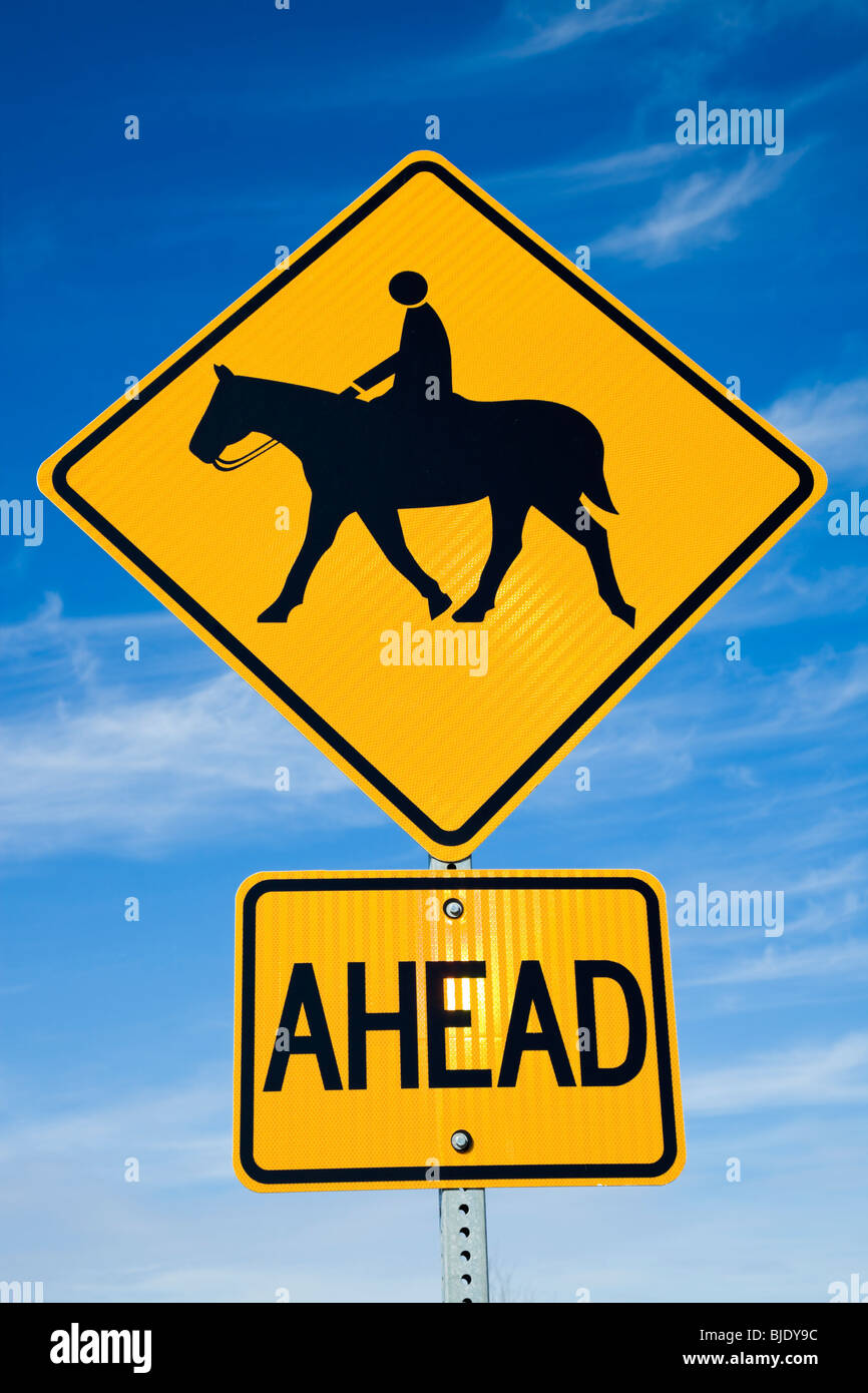 Horse riding sign hi-res stock photography and images - Alamy