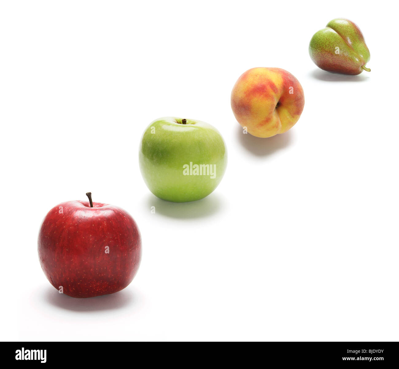 Row of Fruits Stock Photo - Alamy