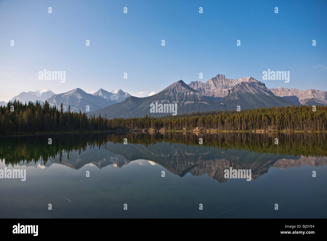 Herbert Lake - Banff National Park - Alberta - Canada Stock Photo - Alamy