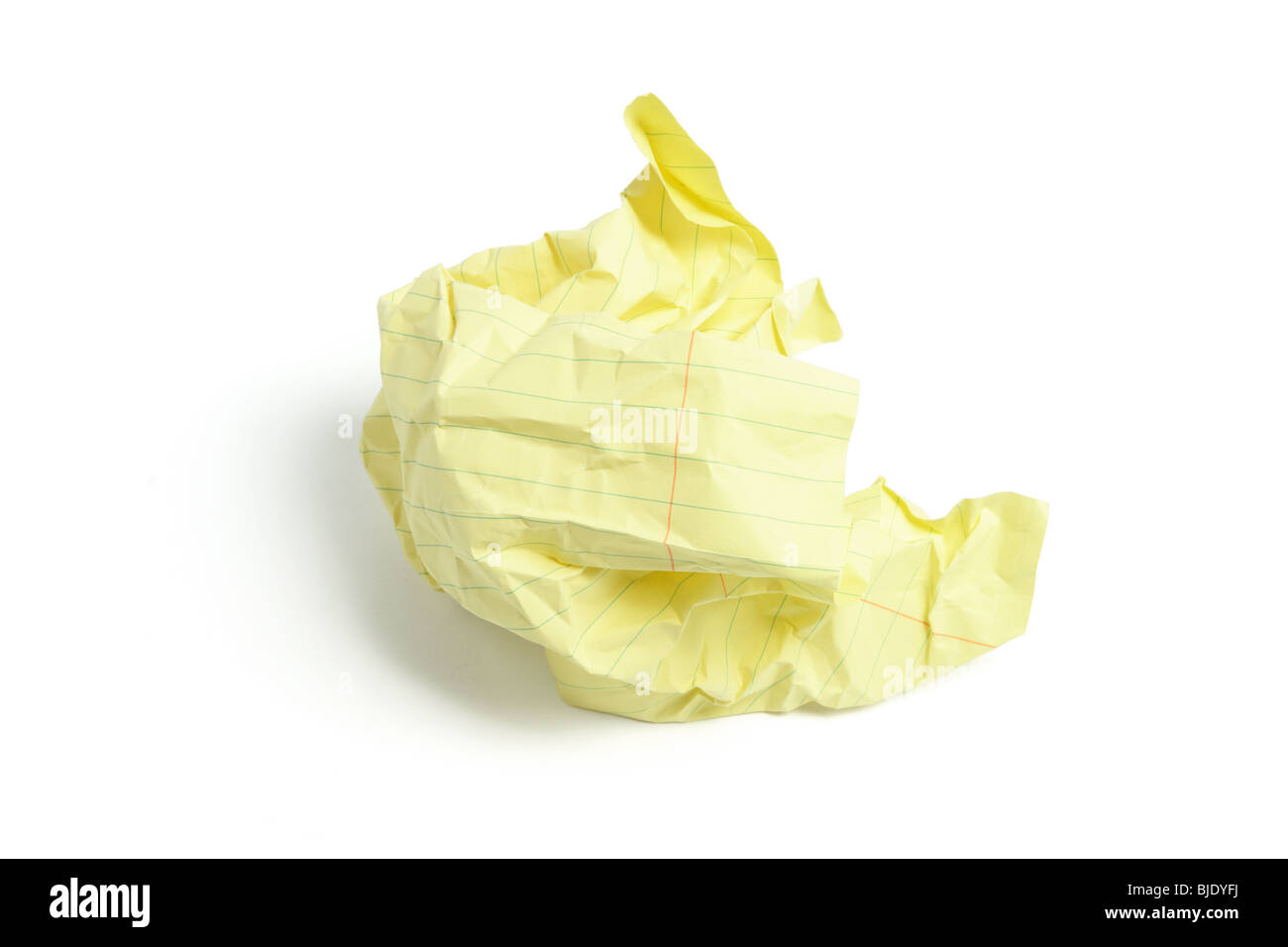 Crumpled Paper Ball Stock Photo - Alamy