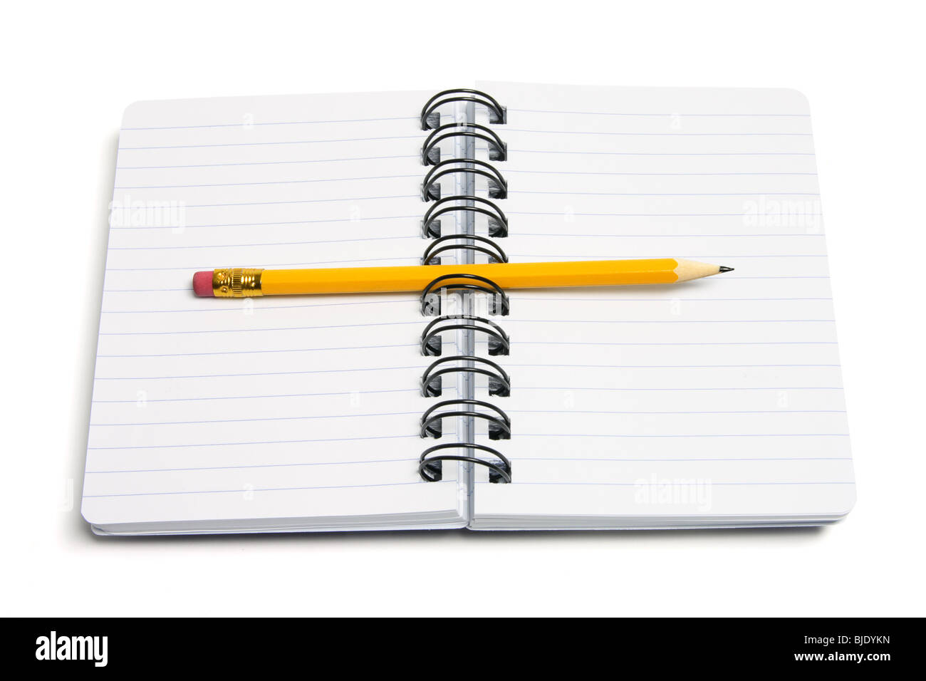 Pencil and Notebook Stock Photo - Alamy