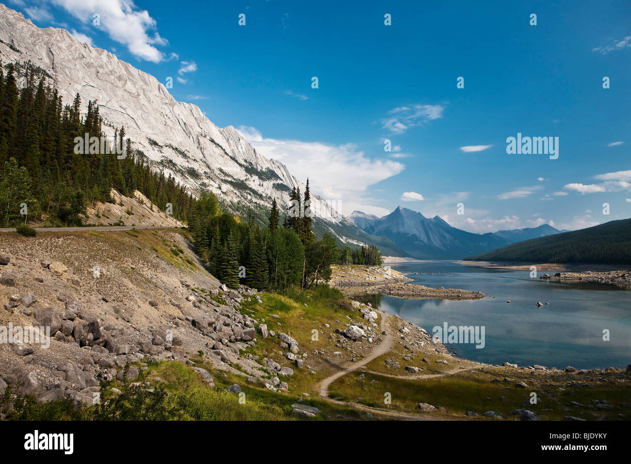 Abraham Lake - Jasper National Park - Alberta - Canada Stock Photo - Alamy