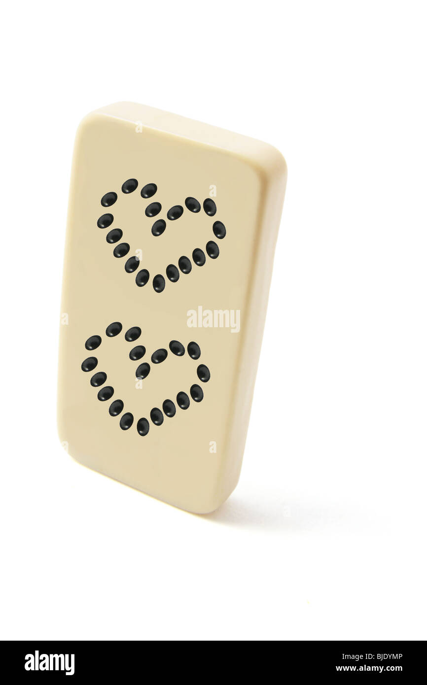 Domino heart hi-res stock photography and images - Alamy
