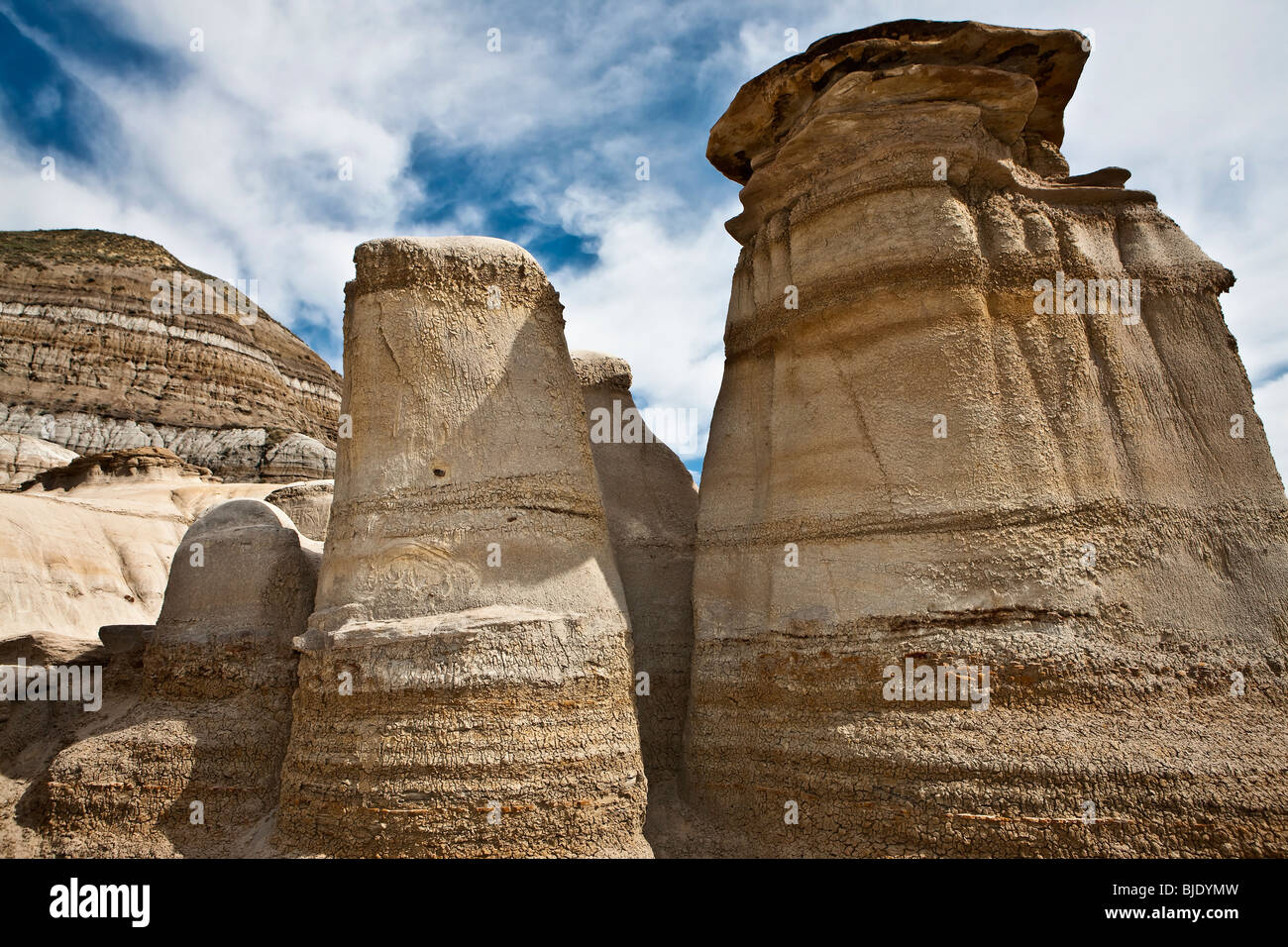 Hoodoos near Drumheller - Alberta - Canada Stock Photo - Alamy