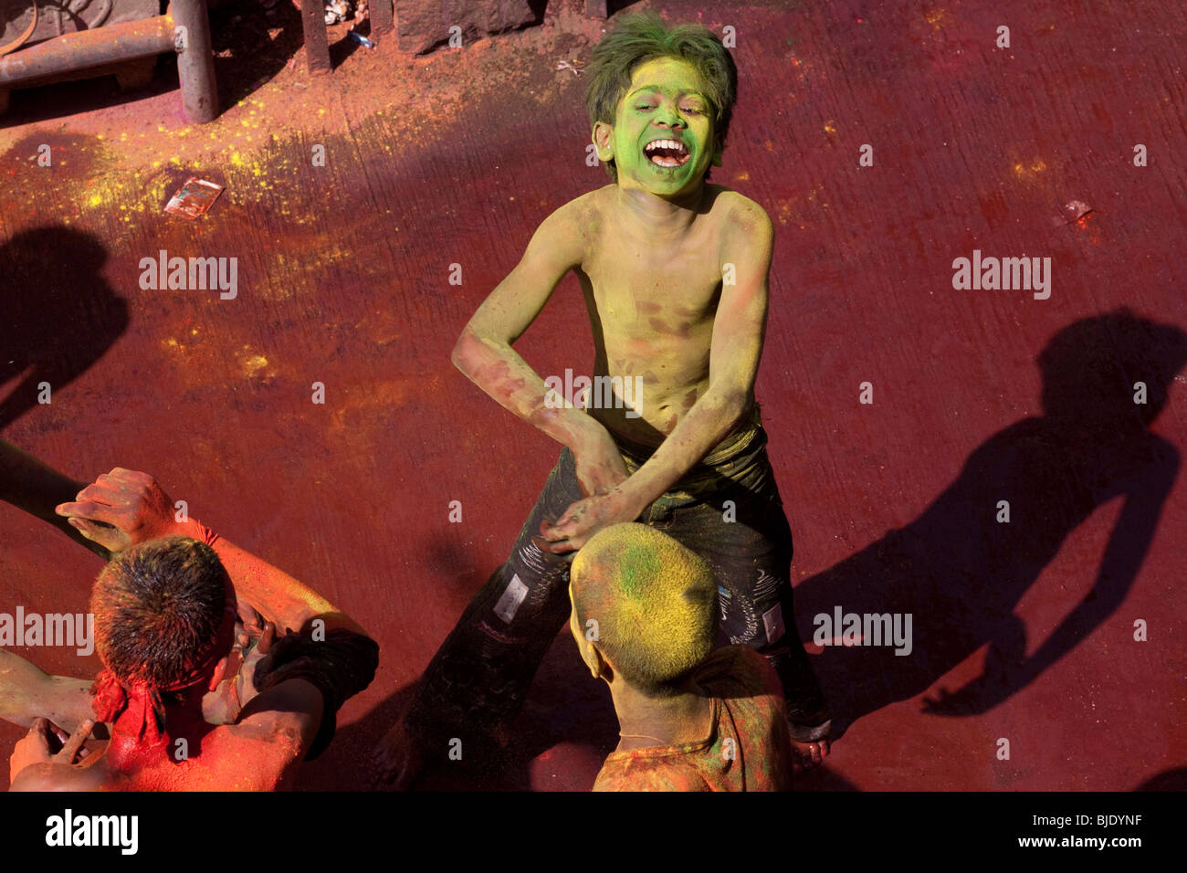 Rang Panchami, celebration of Holi with throwing of colors in Nasik ...