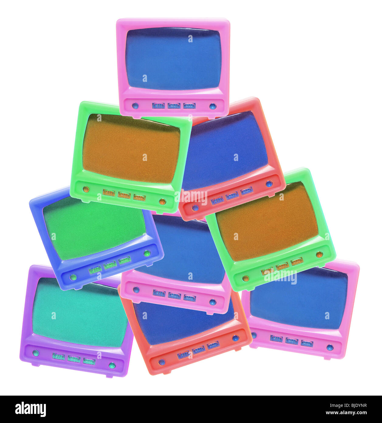 Plastic toy tv sets Cut Out Stock Images & Pictures - Alamy