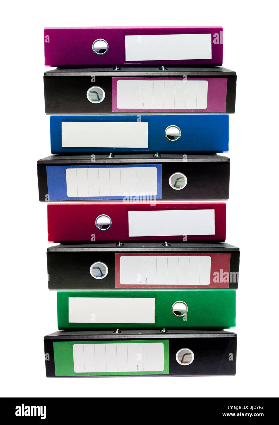 Stack of Ring Binders Stock Photo - Alamy