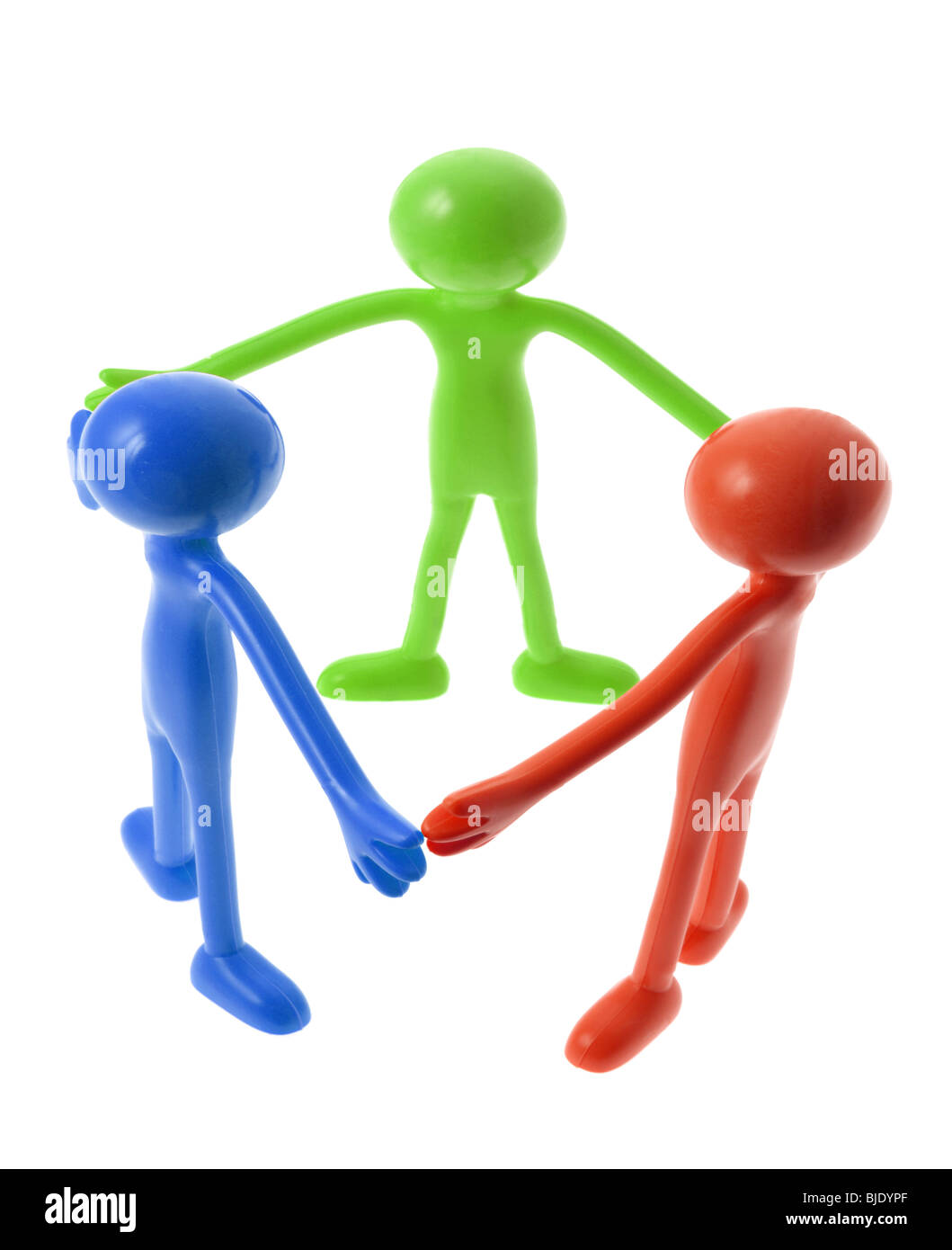 Three Rubber Figures Stock Photo - Alamy