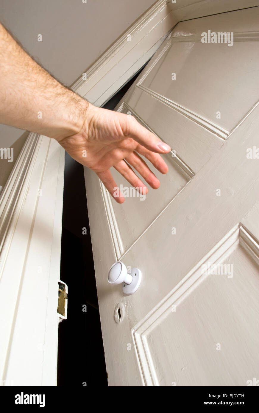 hand opening door Stock Photo - Alamy
