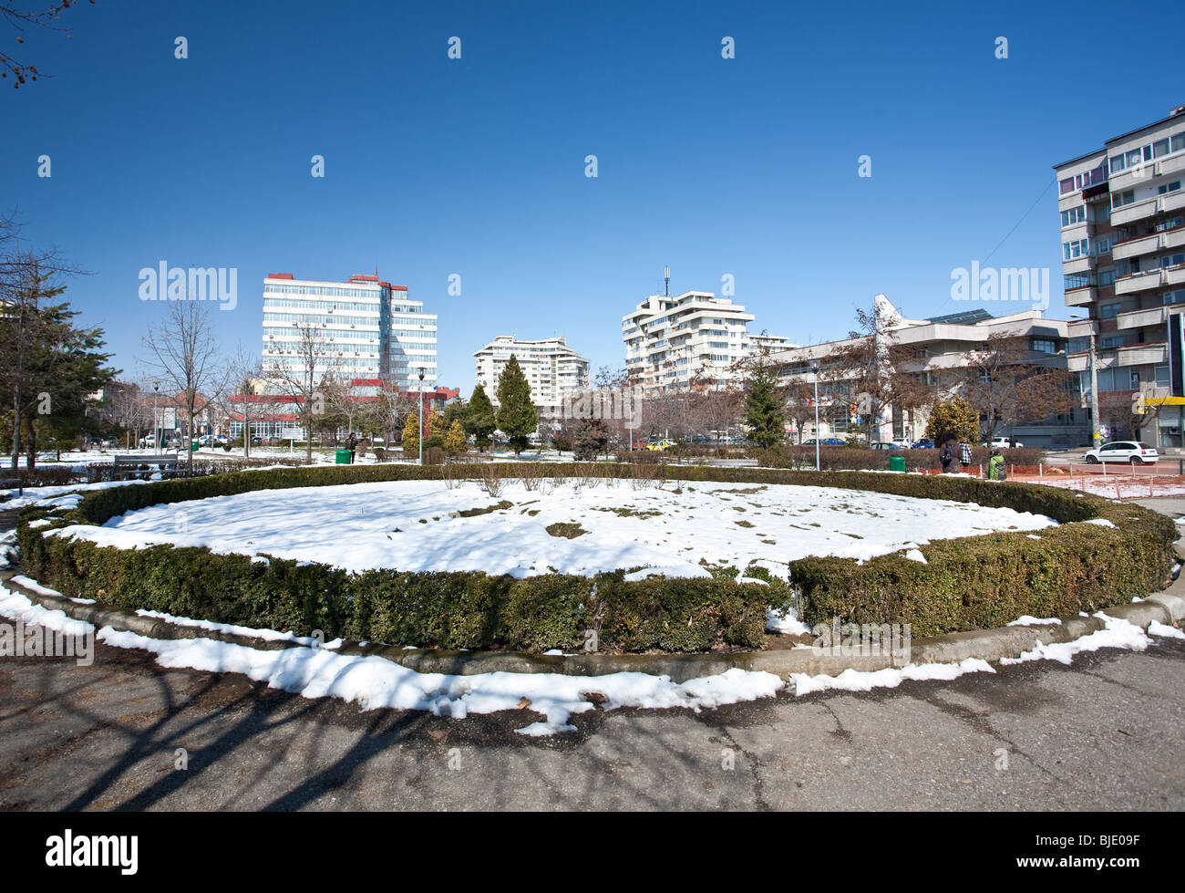 Square in Pitesti, Romania Stock Photo - Alamy
