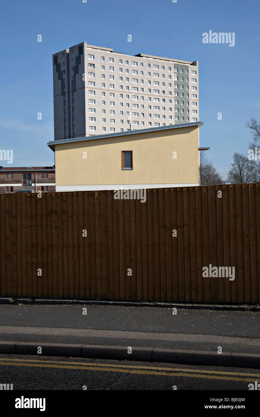 a block of flats and a new housing development in wolverhampton ...