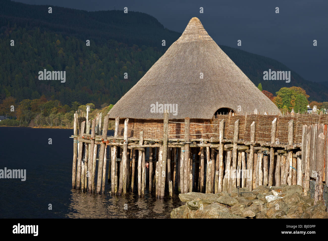 The Scottish Crannog Centre on Loch Tay, Perthshire, Scotland UK Stock ...