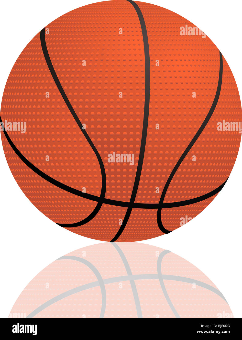 Detailed basketball illustration Stock Photo - Alamy
