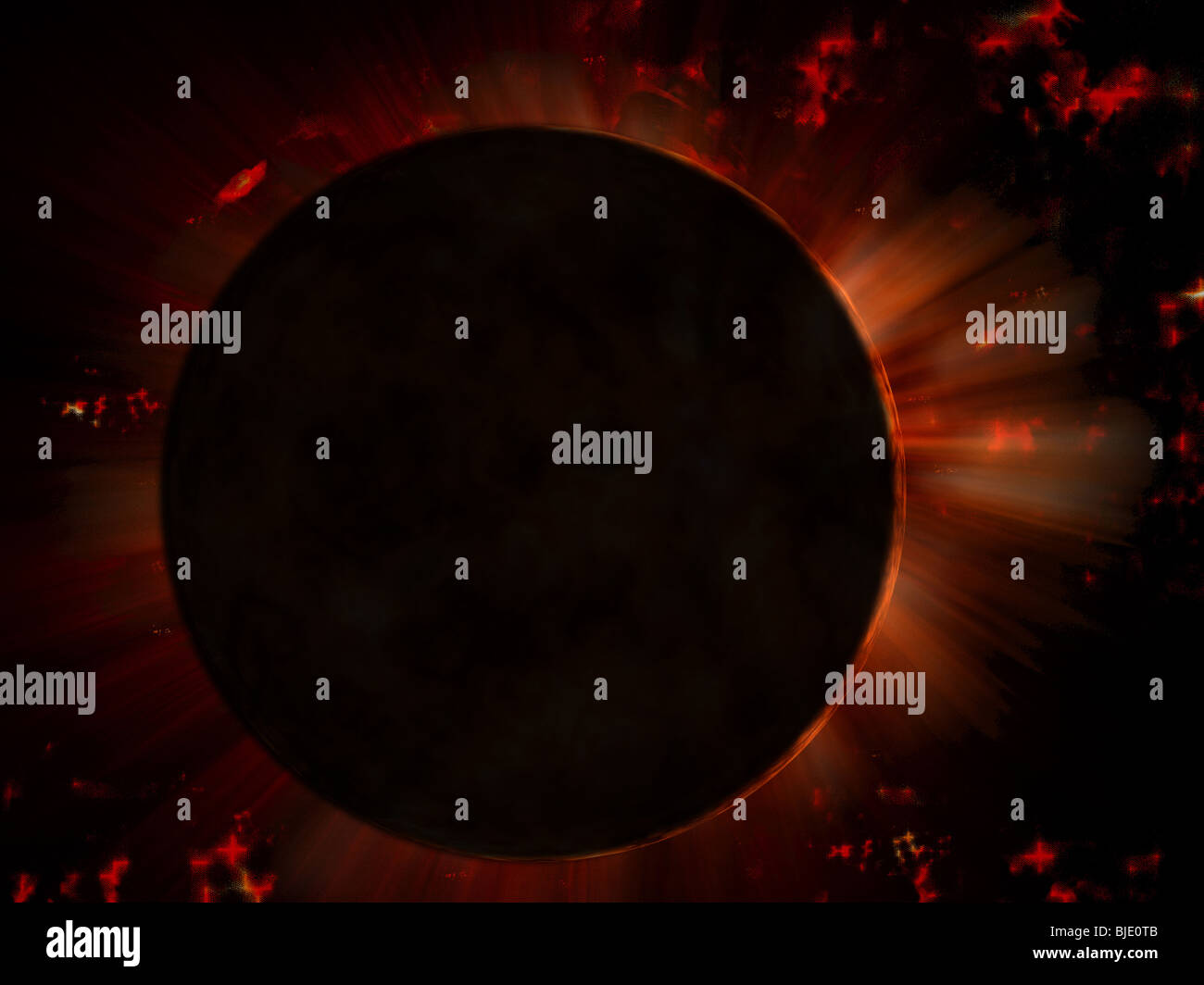 Abstract background of of solar eclipse Stock Photo - Alamy