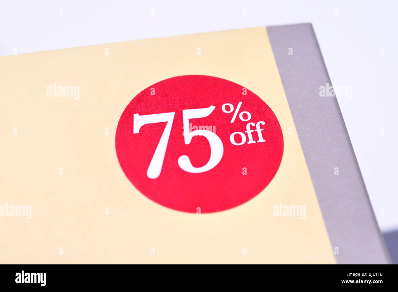 75 percent reduction sign hi-res stock photography and images - Alamy