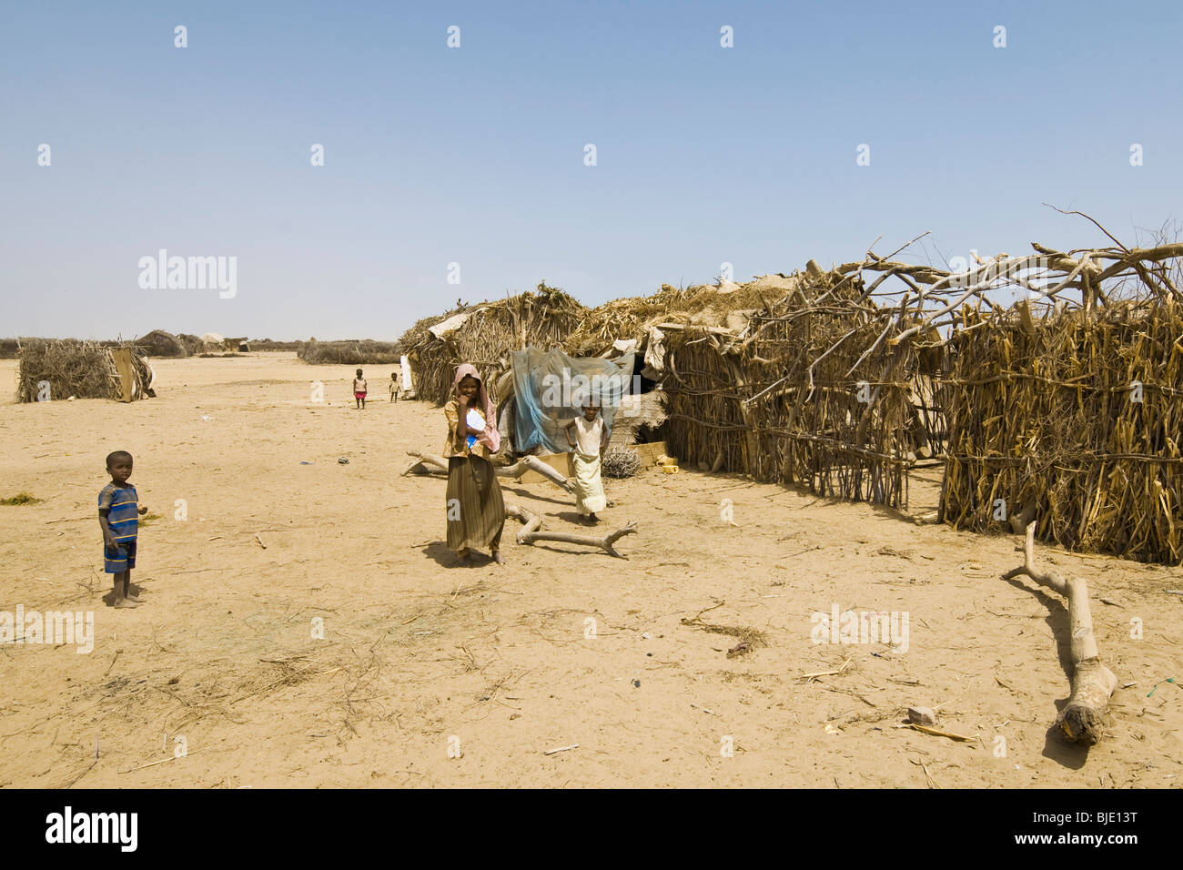 Rashaida village, Surrounding of Massawa, Eritrea Stock Photo - Alamy