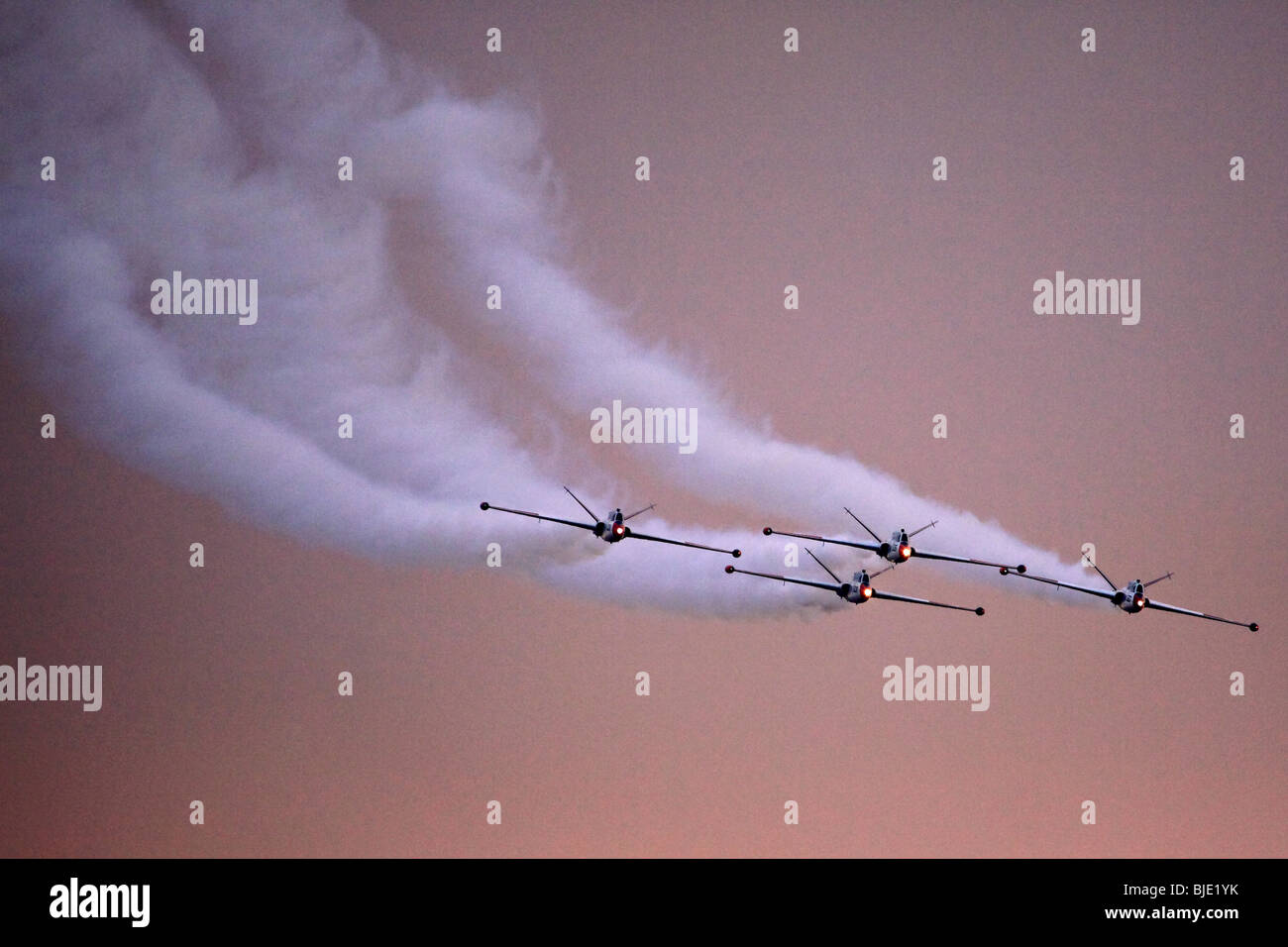 Israeli Air force (IAF) Fouga Magister CM-170 in aerobatics display at ...