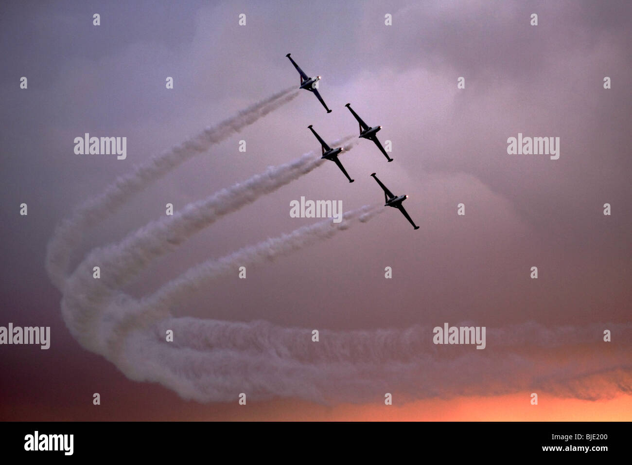 Israeli Air force (IAF) Fouga Magister CM-170 in aerobatics display at ...