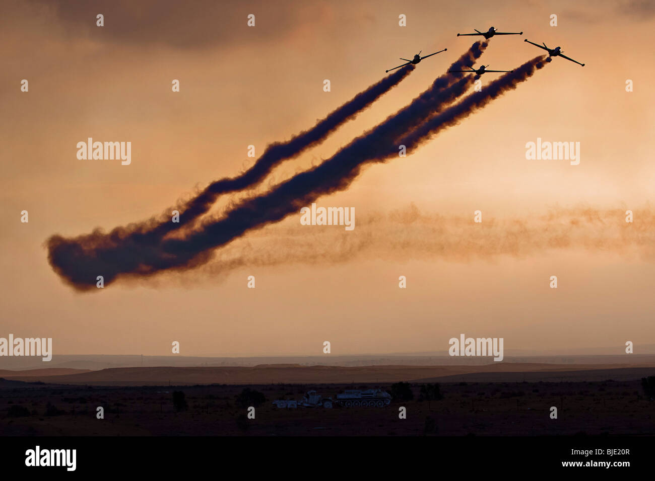 Israeli Air force (IAF) Fouga Magister CM-170 in aerobatics display at ...