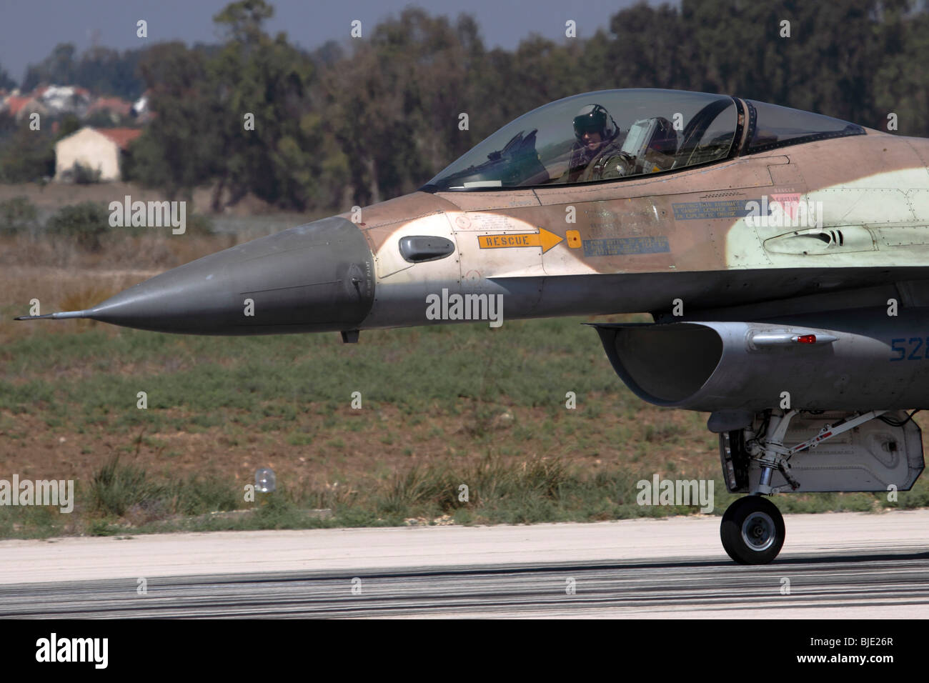 Israeli Air Force (IAF) F-16C Fighter jet at take off Stock Photo - Alamy