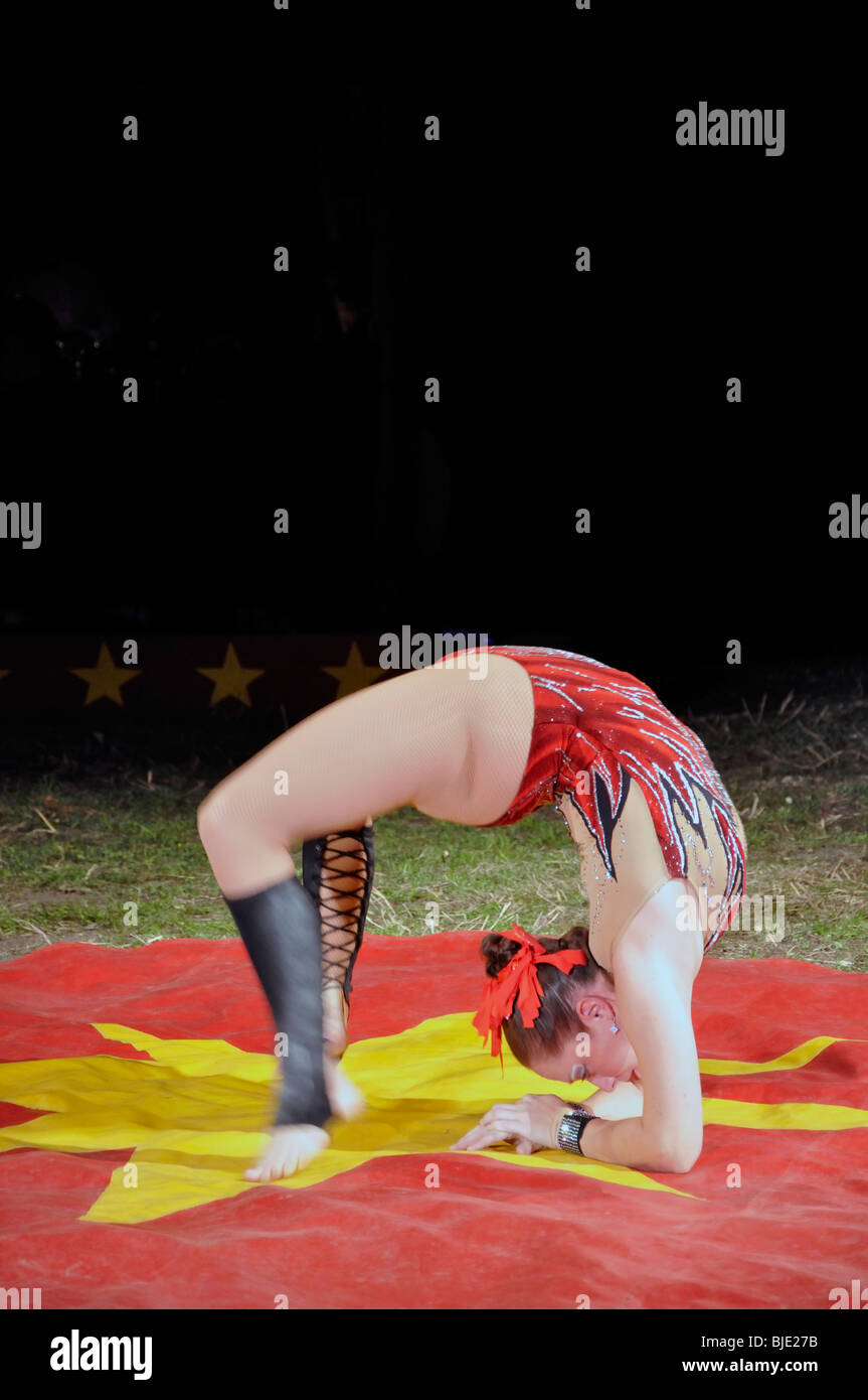 Acrobat in circus Stock Photo - Alamy