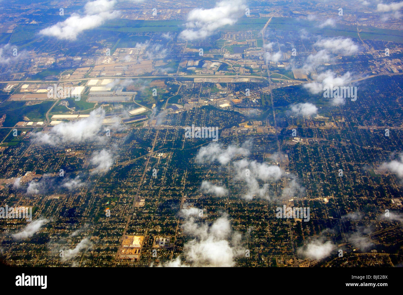 Aerial view of Dallas metropolitan area, Texas, USA Stock Photo - Alamy