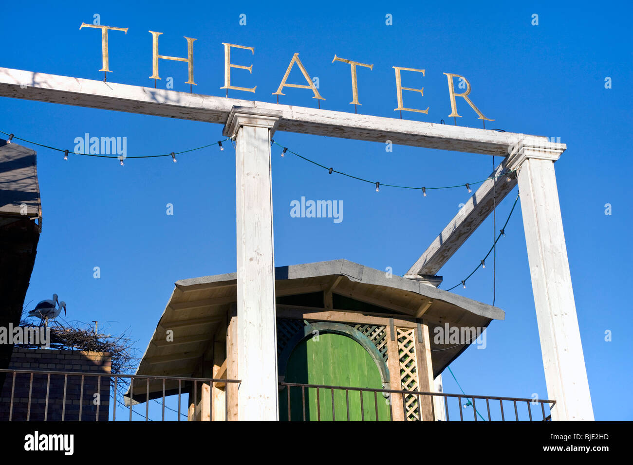 Theater lettering, Maerchenhuette, Fairy Tale Hut in Monbijou Park ...