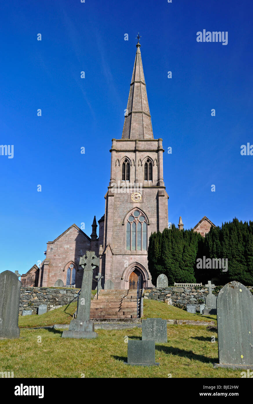 Church of Saint John, Keswick. Lake District National Park, Cumbria ...
