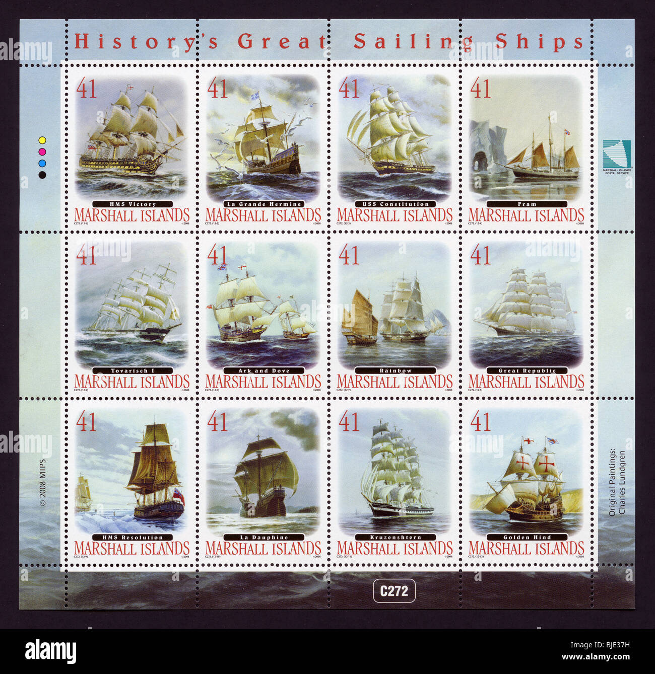 Marshall Islands postage stamps Stock Photo - Alamy
