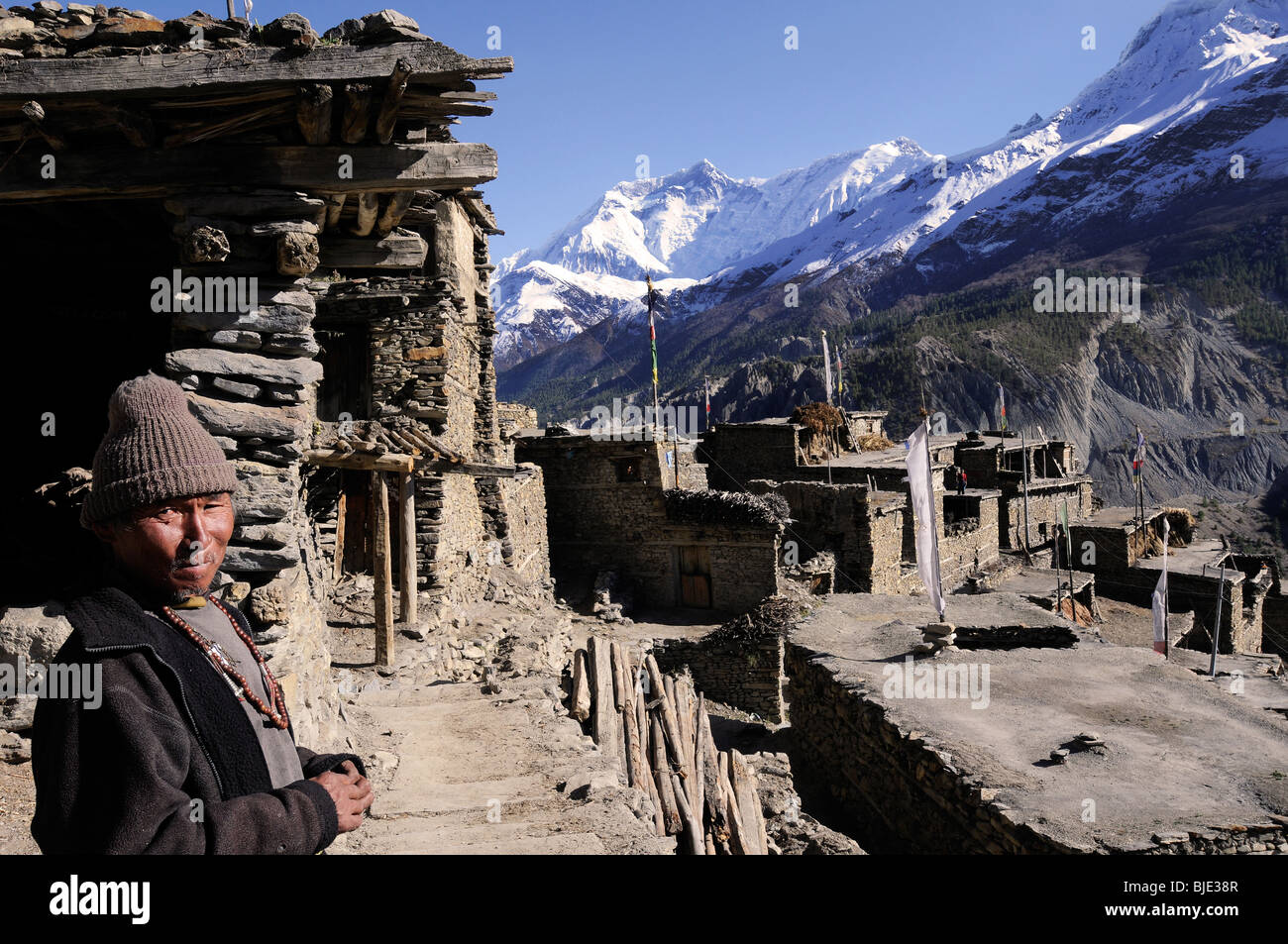 Manang town hi-res stock photography and images - Alamy