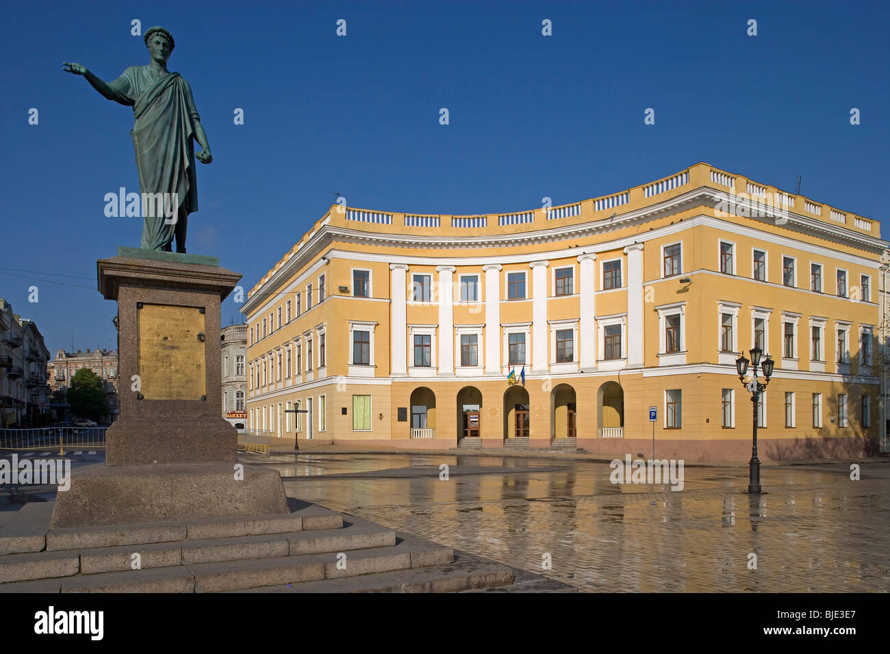 Ukraine,Odessa,Monument to the duke A.E Richelieu,Primorski boulevard ...