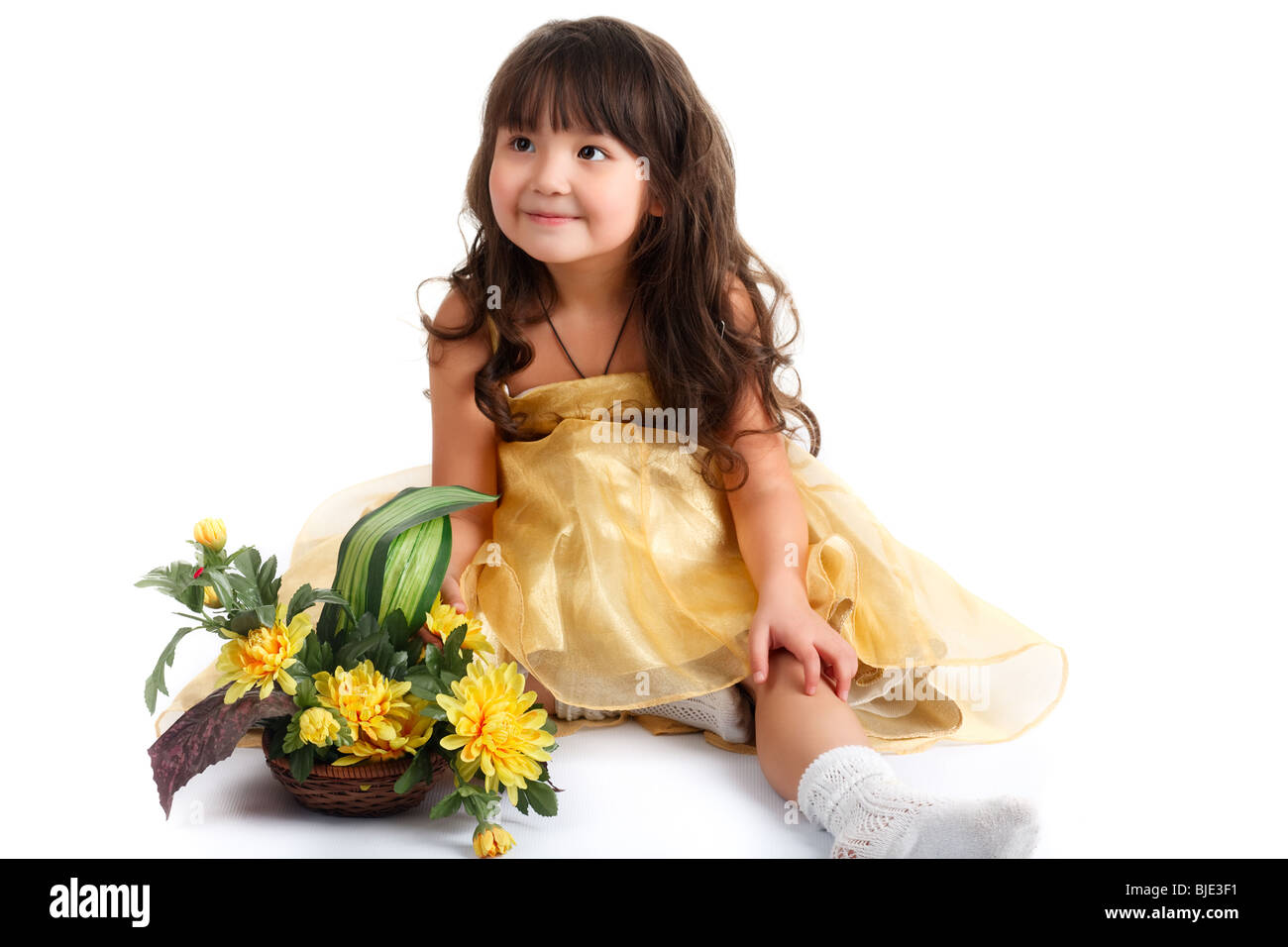 Little fashion model posin in studio Stock Photo - Alamy