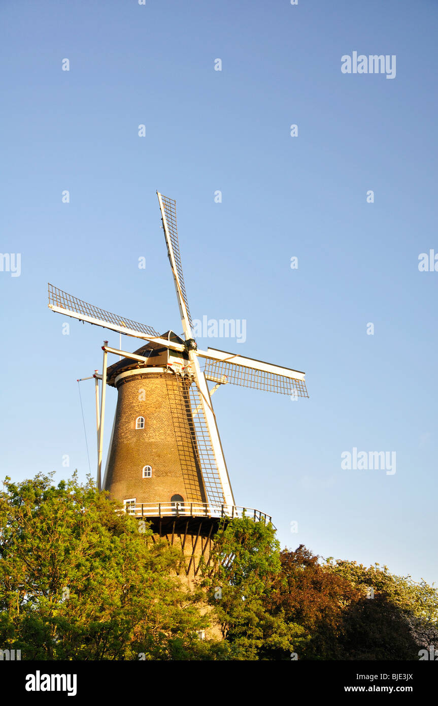 Molen de Valk, windmill museum in Leiden, Netherlands Stock Photo - Alamy