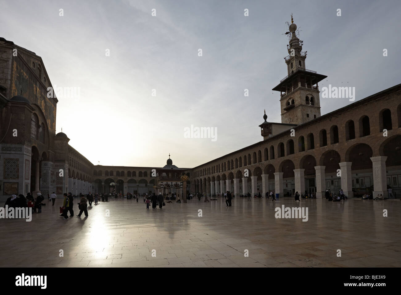 Syria The Courtyard The Great Mosque Stock Photos & Syria The Courtyard ...