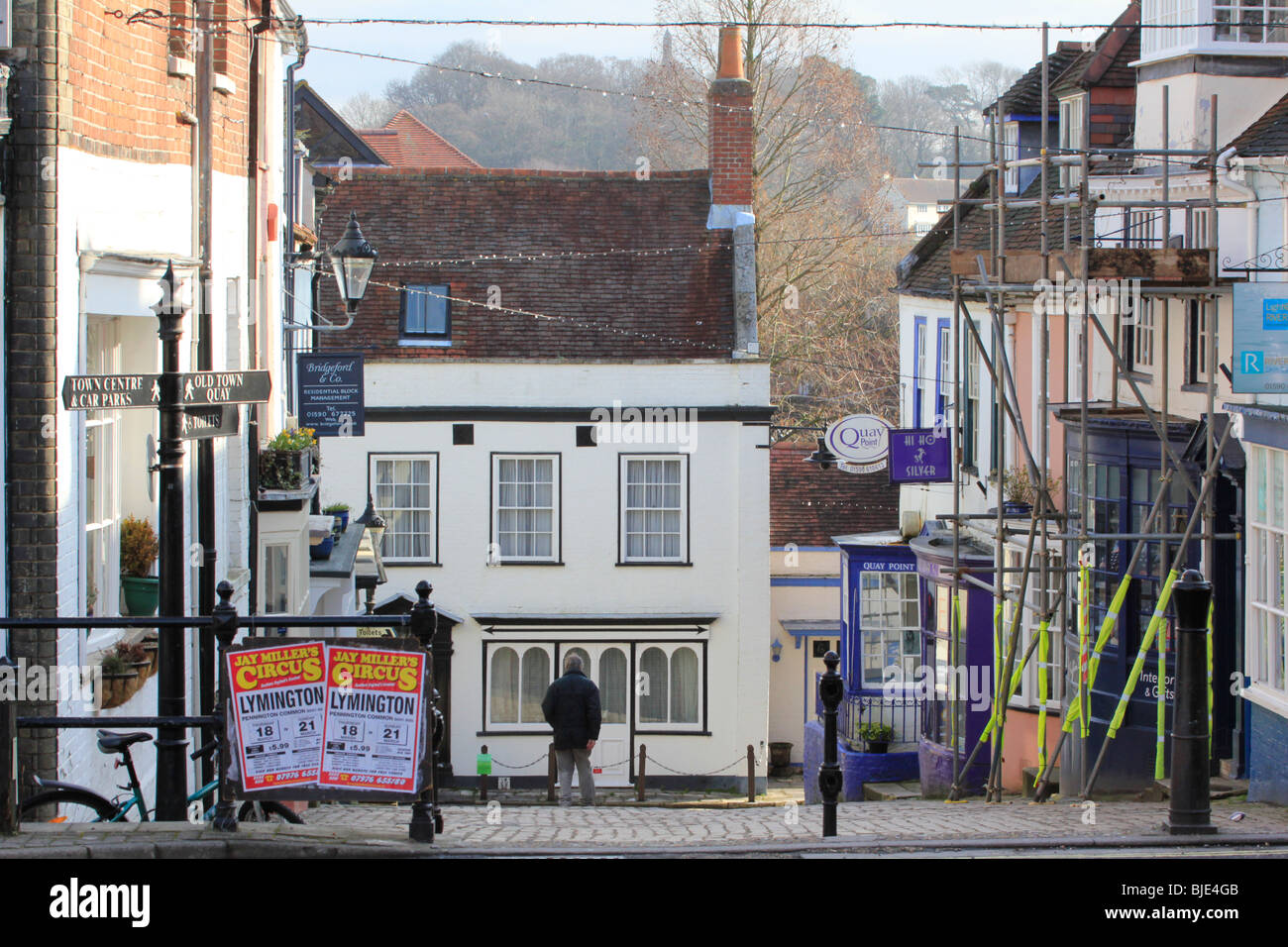 Lymington new forest town centre hampshire england uk gb Stock Photo ...