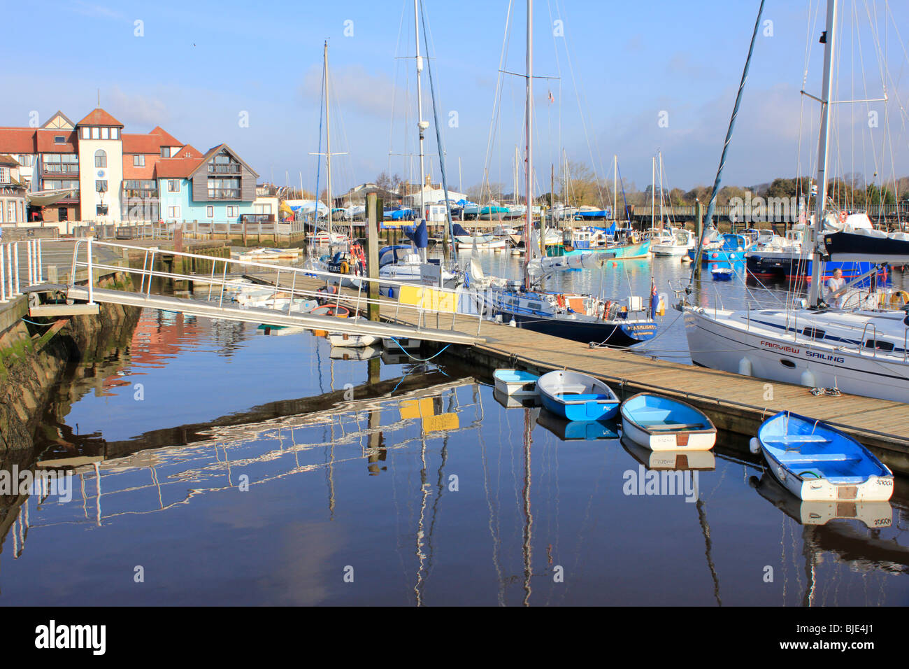 Lymington new forest town centre hampshire england uk gb Stock Photo ...
