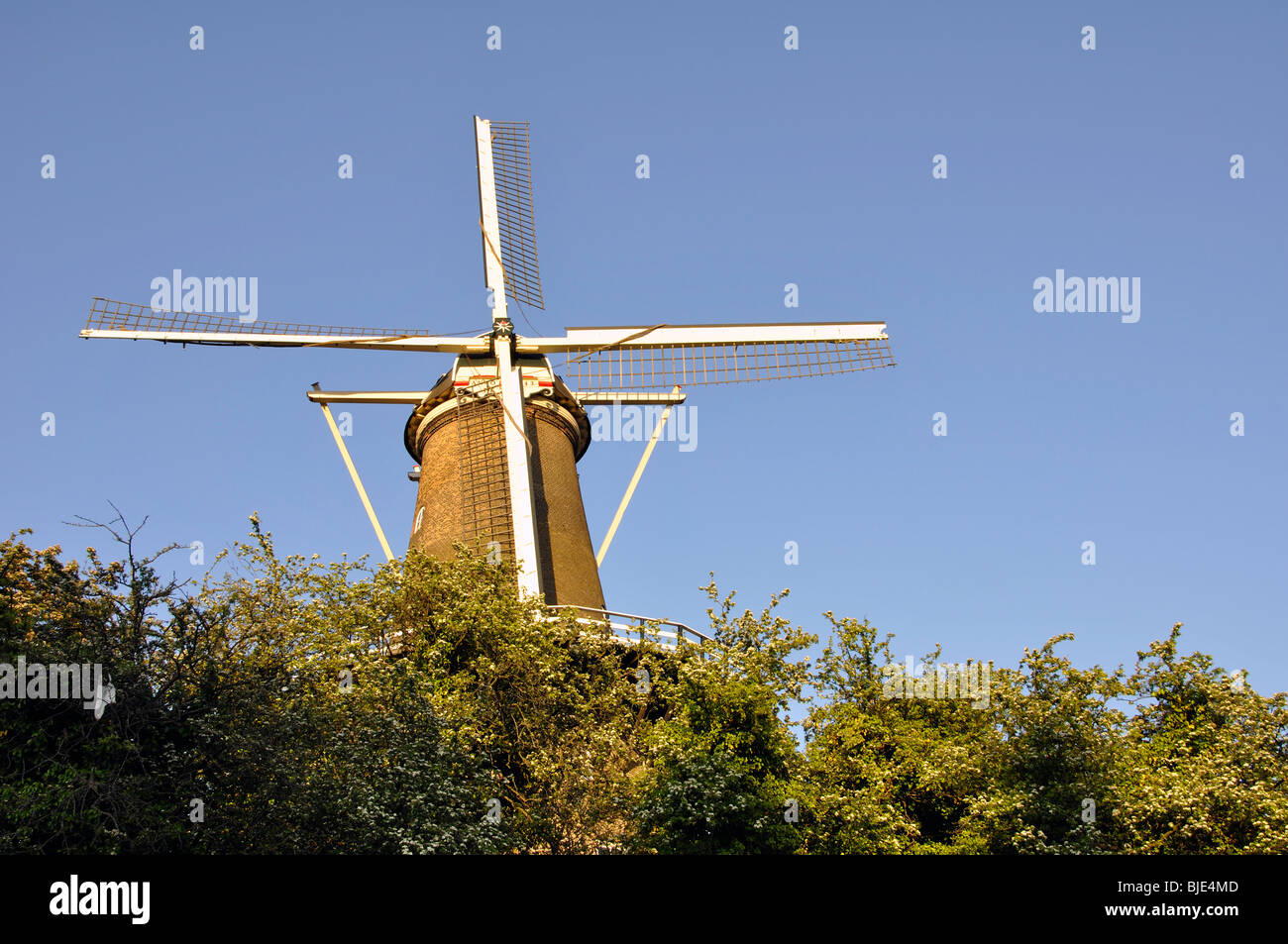 Molen de Valk, windmill museum in Leiden, Netherlands Stock Photo - Alamy