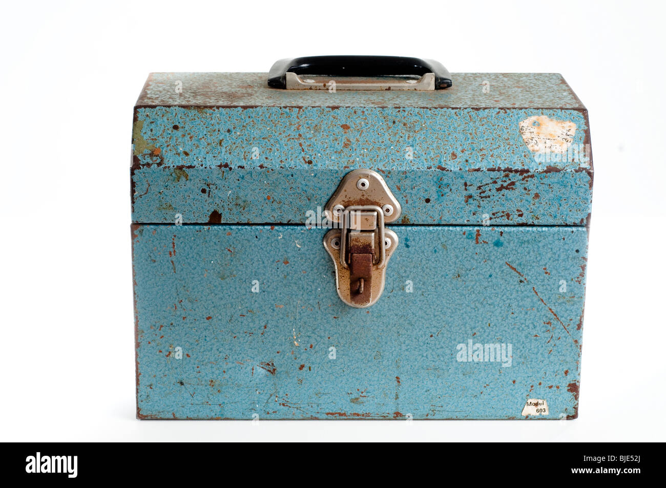 metal blue tool box Stock Photo - Alamy