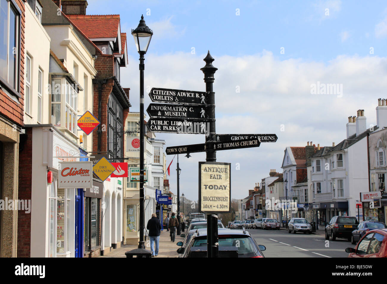 Lymington new forest town centre hampshire england uk gb Stock Photo ...
