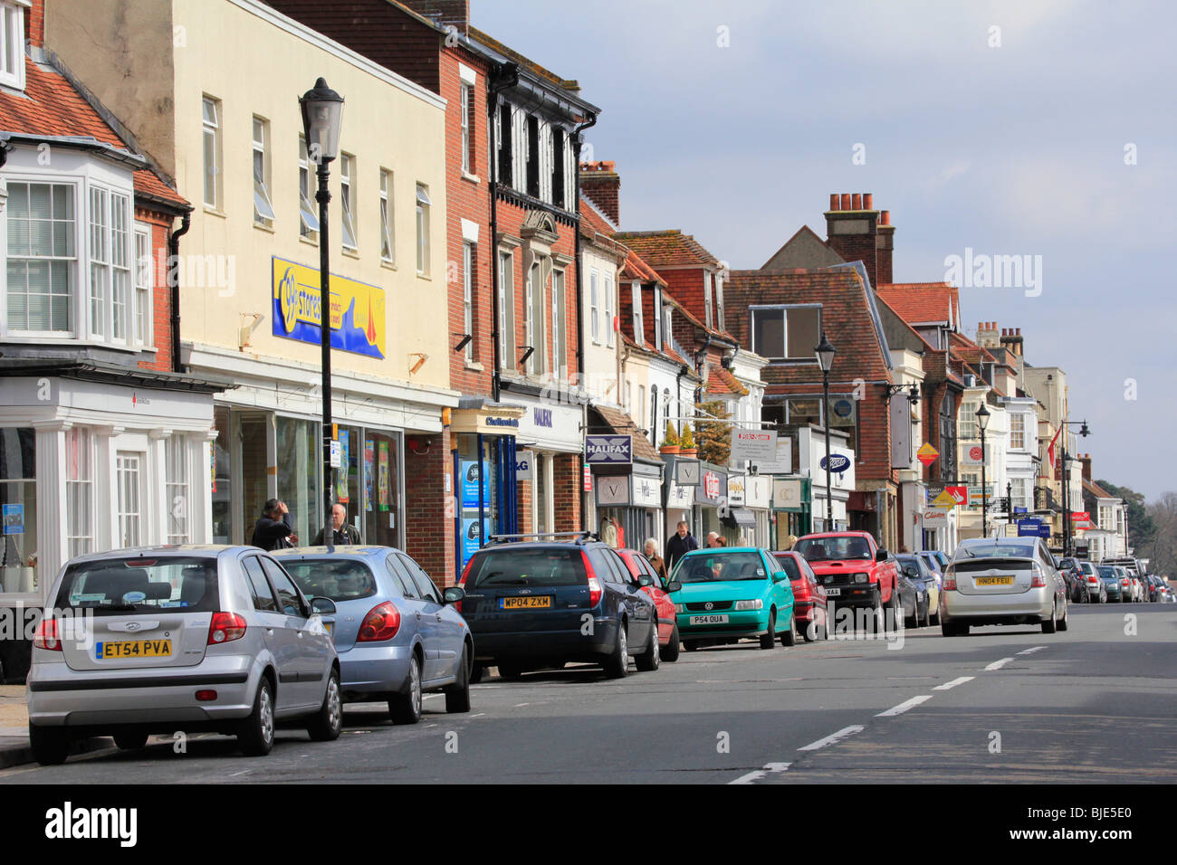 Lymington new forest town centre hampshire england uk gb Stock Photo ...