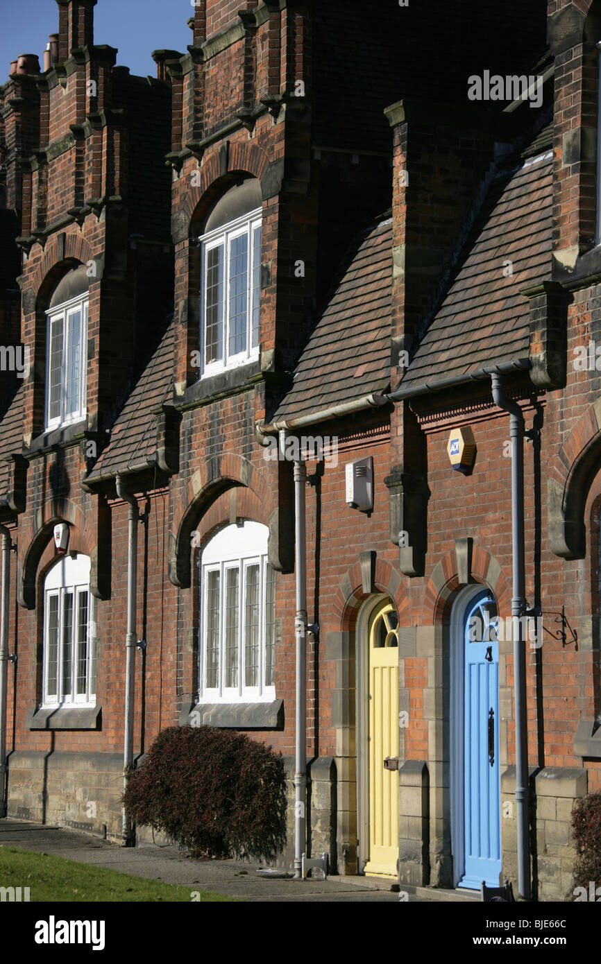 Village of Port Sunlight, England. Wood Street cottages Stock Photo - Alamy