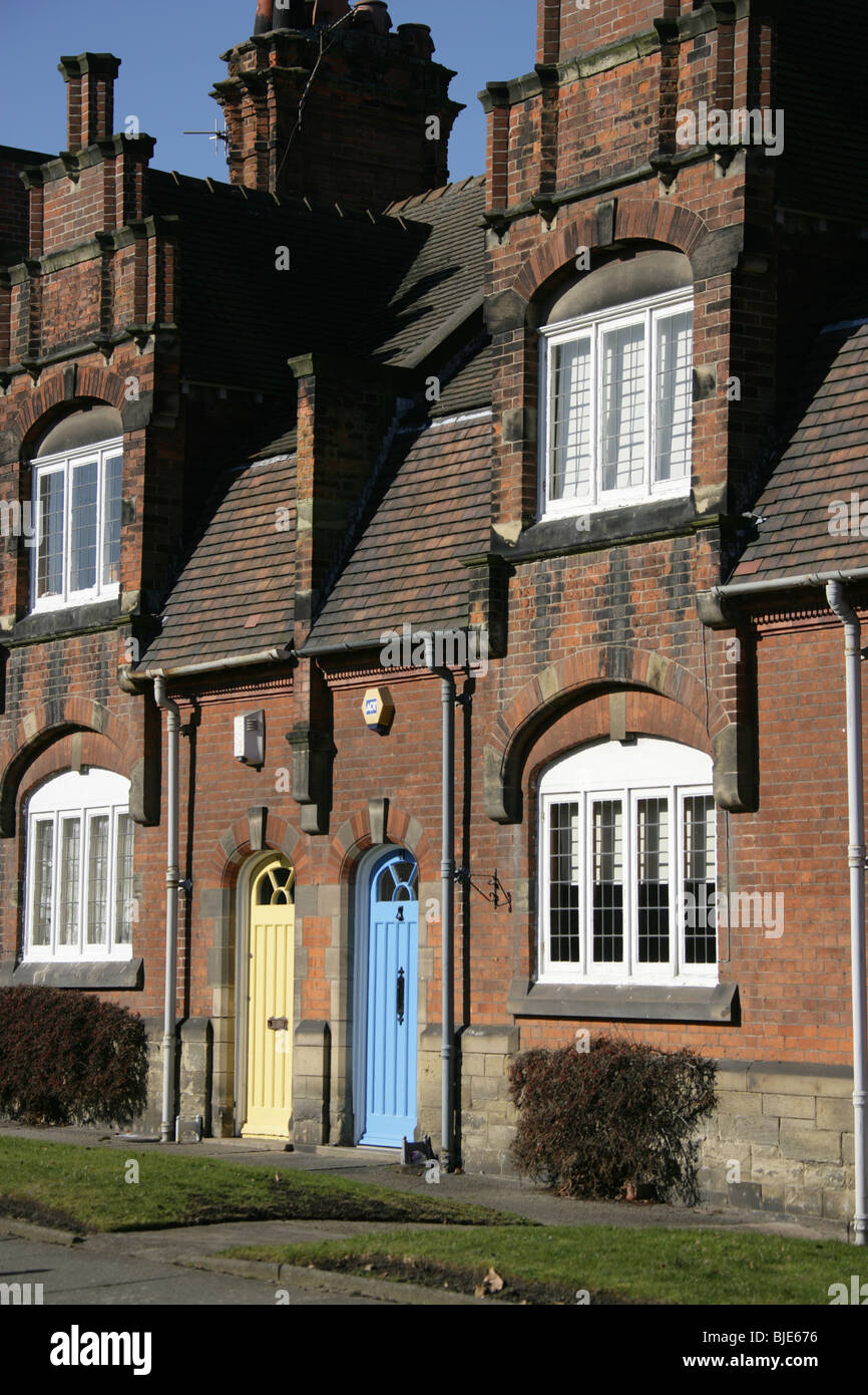 Village of Port Sunlight, England. Wood Street cottages Stock Photo - Alamy