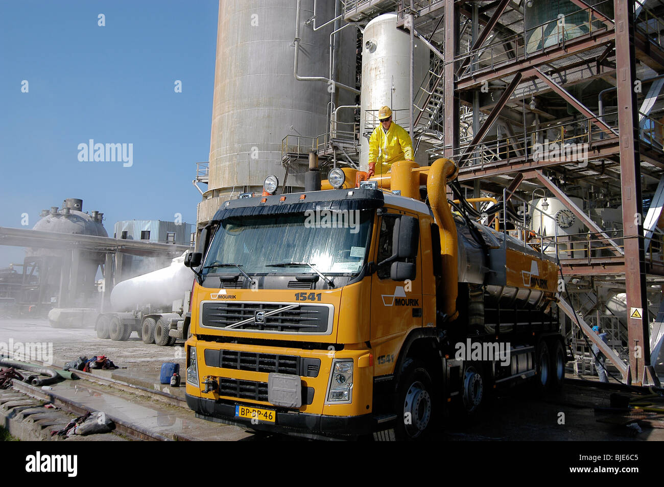 Generic Image. Oil Truck at Oil Refinery. at Nafta Petroleum refining ...
