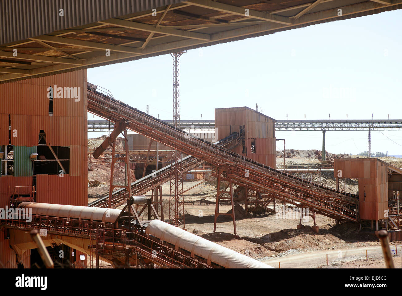 Excavation metal outdoor mine Riotinto in Spain Stock Photo - Alamy