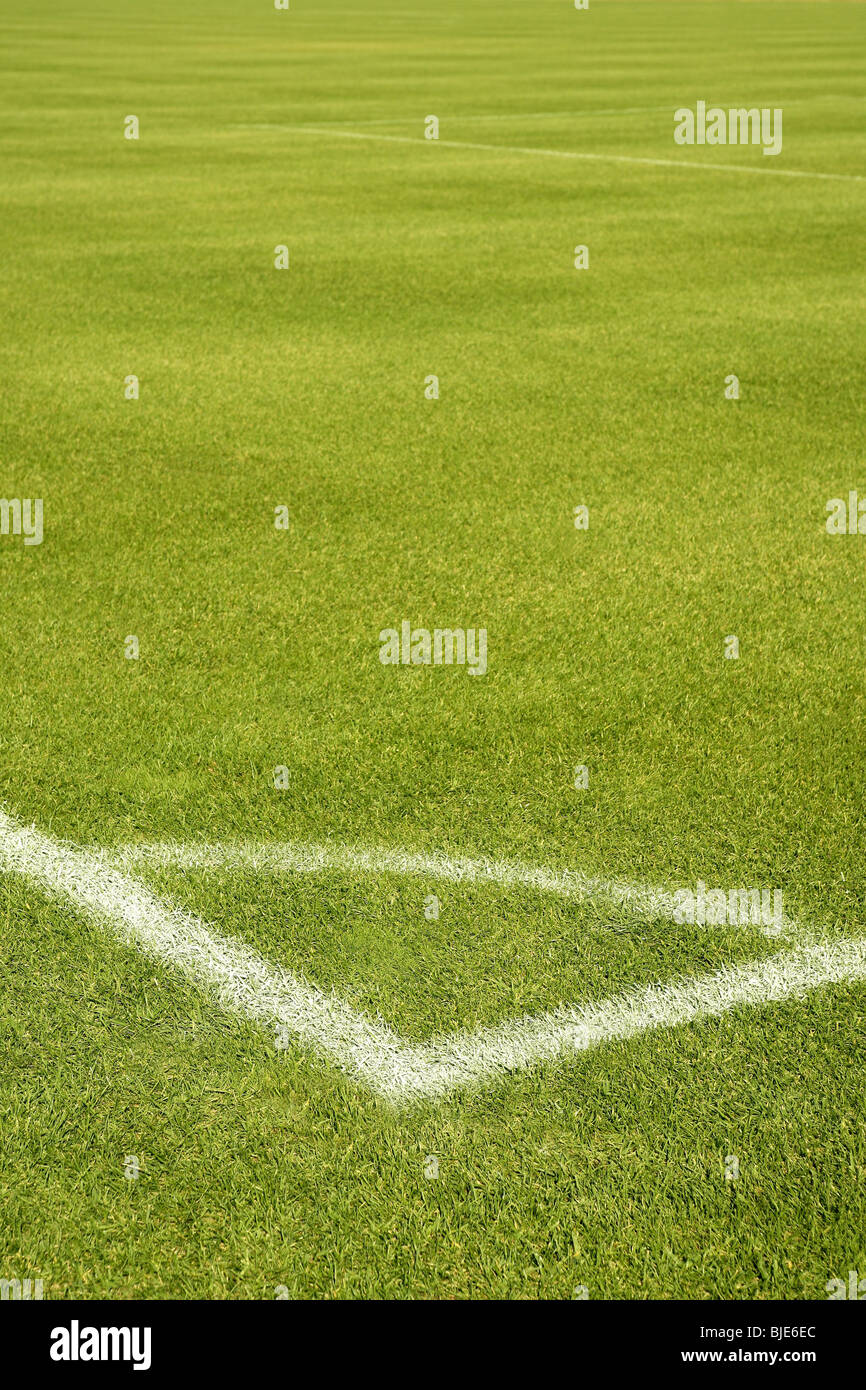 Football pitch white lines hi-res stock photography and images - Alamy