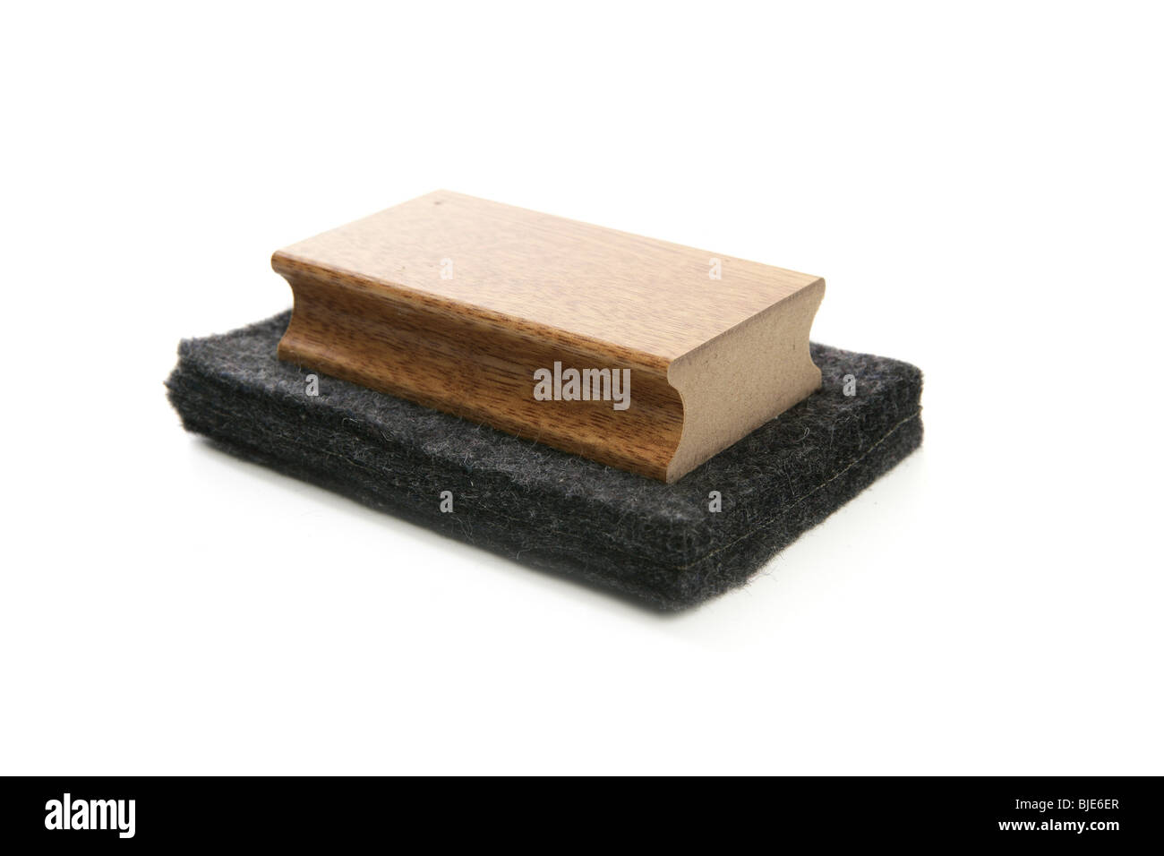 Chalkboard cleaner sponge for blackboard chalk isolated on white Stock ...